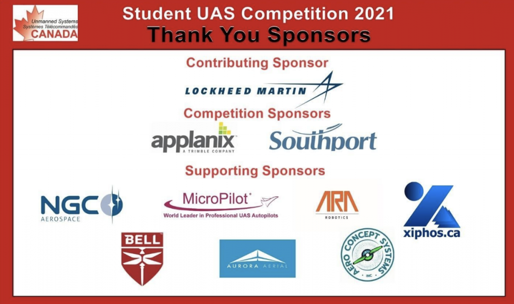 13th Unmanned Systems Canada Student UAS Competition 2021-2022 - Aerial ...